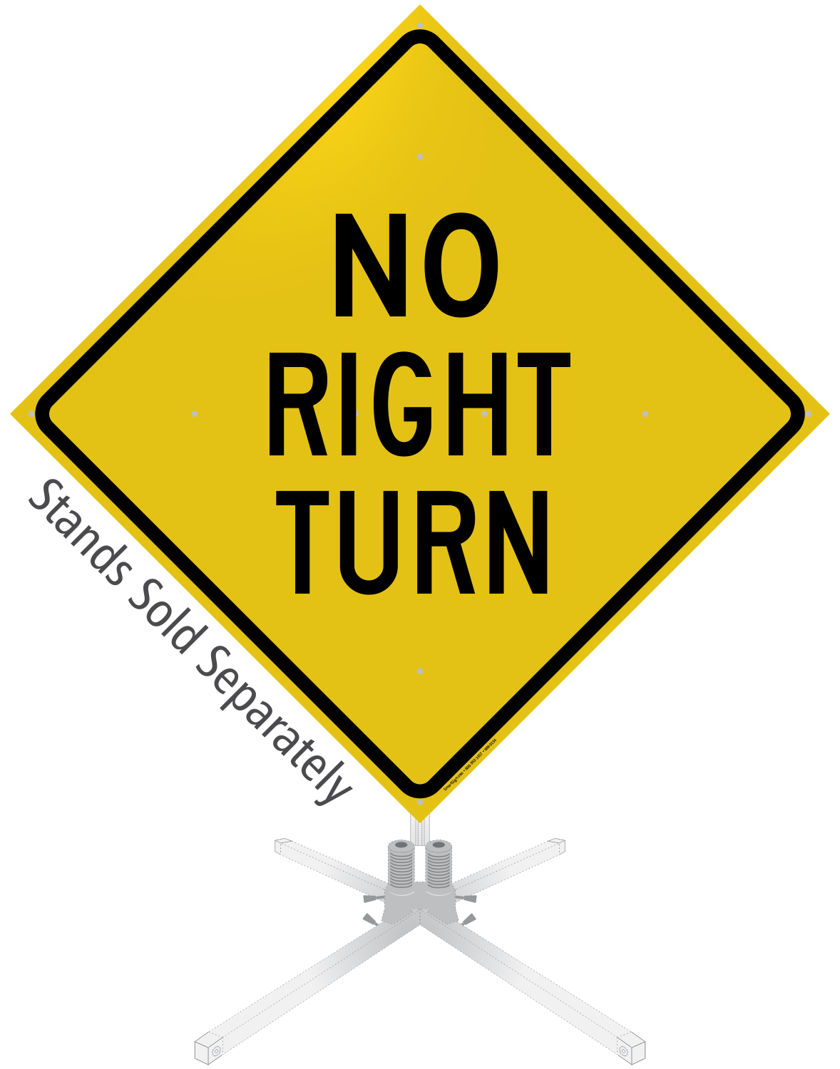 No Right Turn Sign